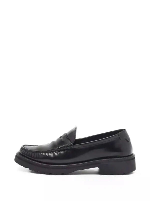 Saint Laurent Le Penny Leather Loafers - Black