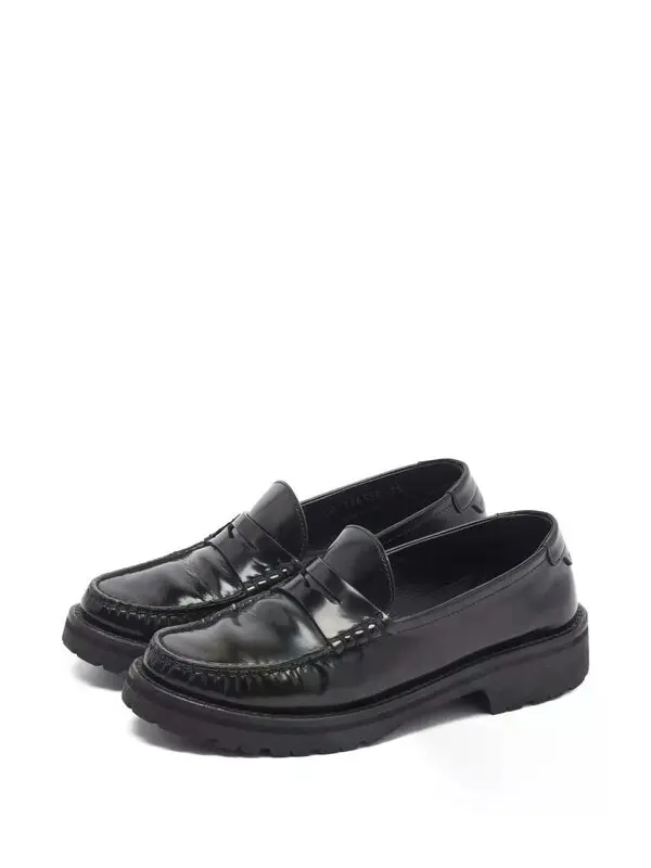 Saint Laurent Le Penny Leather Loafers