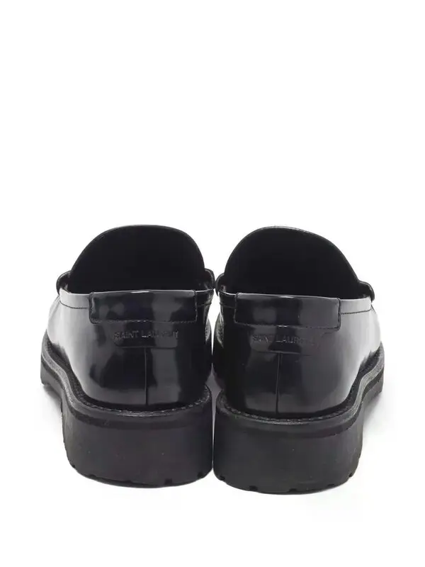 Saint Laurent Le Penny Leather Loafers