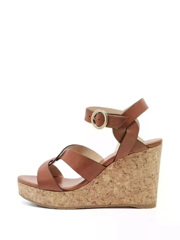 JIMMY CHOO Aleili Platform Sandals - Brown