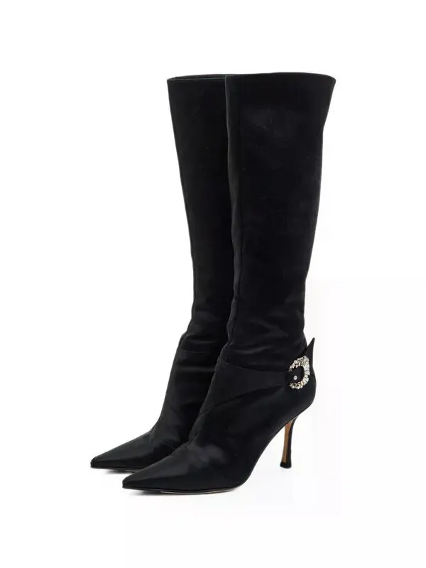 JIMMY CHOO Crystal-embellished Boots