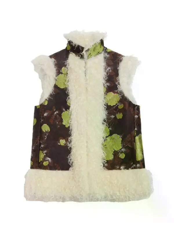 La DoubleJ Sleeveless Folk Jacket - Brown