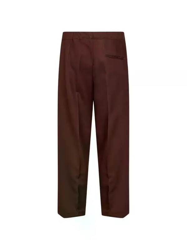 COSTUMEIN Elasticated-waistband Pressed-crease Trousers