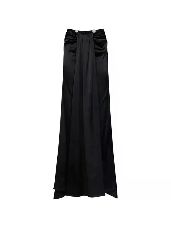 Giuseppe Di Morabito Crystal-embellished Draped Maxi Skirt - Black