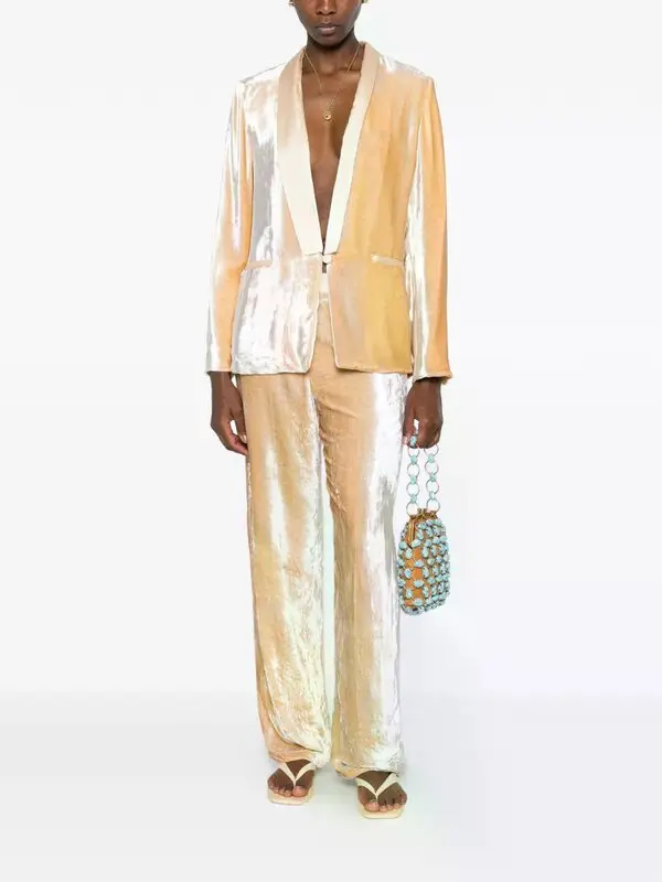 FORTE_FORTE Velvet Shawl-lapel Blazer