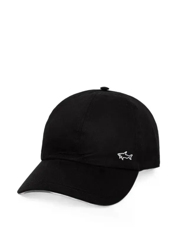 Paul & Shark Logo Embroidered Baseball Cap - Black