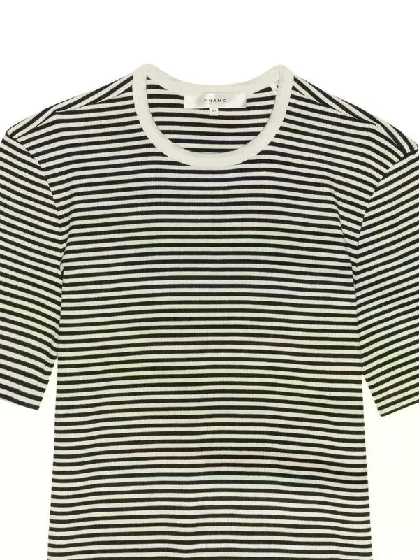 FRAME Striped Ribbed T-shirt