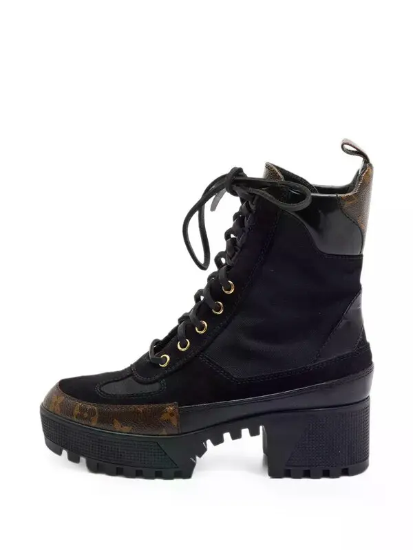 LOUIS VUITTON Laureate Platform Combat Boots
