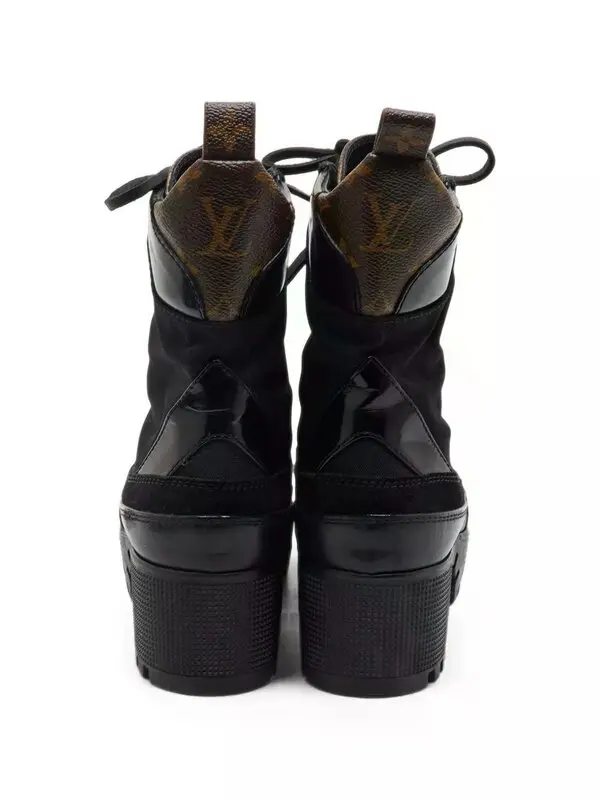 LOUIS VUITTON Laureate Platform Combat Boots