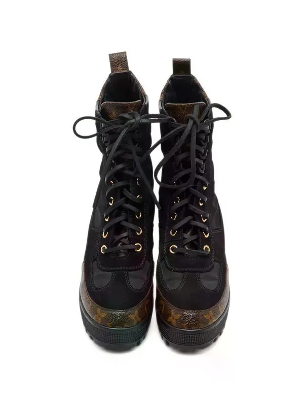 LOUIS VUITTON Laureate Platform Combat Boots