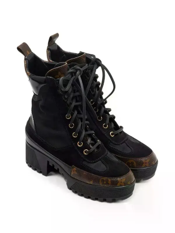 LOUIS VUITTON Laureate Platform Combat Boots