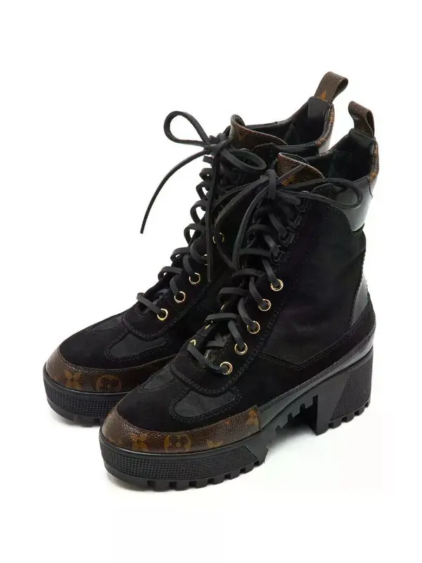 LOUIS VUITTON Laureate Platform Combat Boots