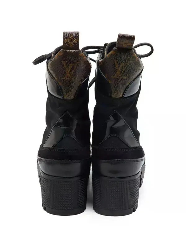 LOUIS VUITTON Laureate Platform Combat Boots