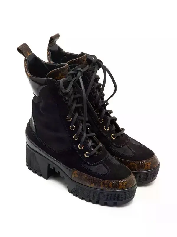 LOUIS VUITTON Laureate Platform Combat Boots