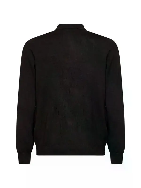 D4.0 Long-sleeve Polo Shirt - Brown
