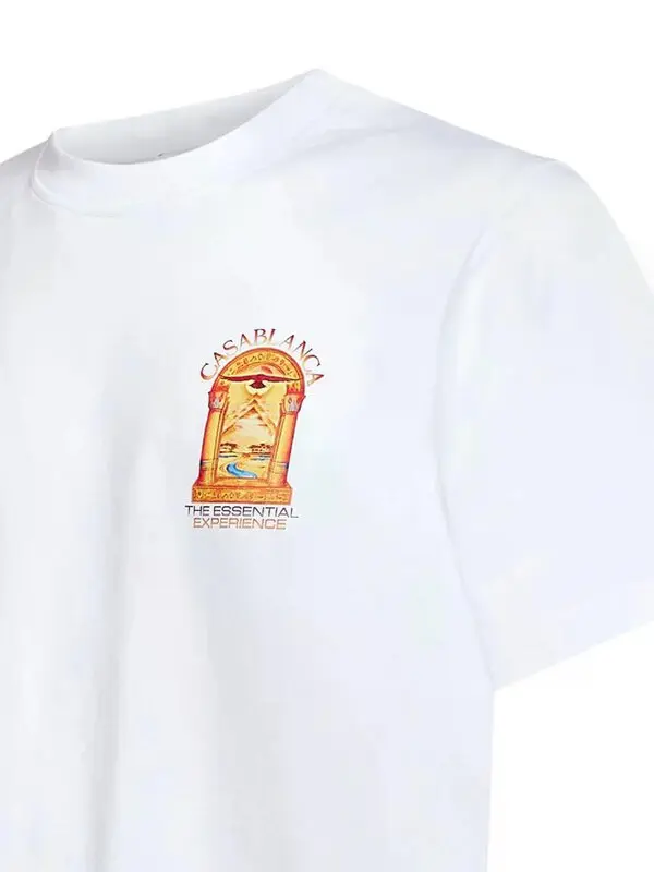 Casablanca Hermons Mirage Arch Cotton T-shirt - White