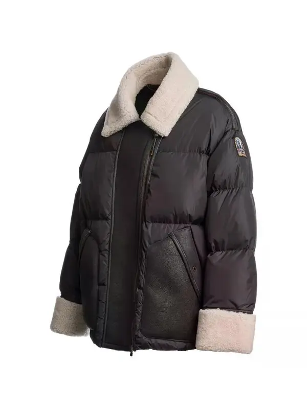 PARAJUMPERS Chyna Shearling-trim Puffer Jacket