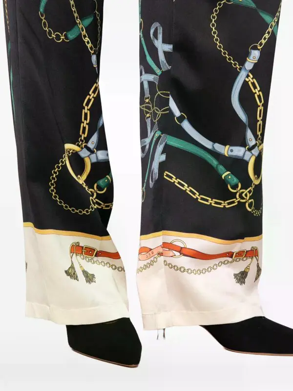 FORTE_FORTE Chain-print Trousers