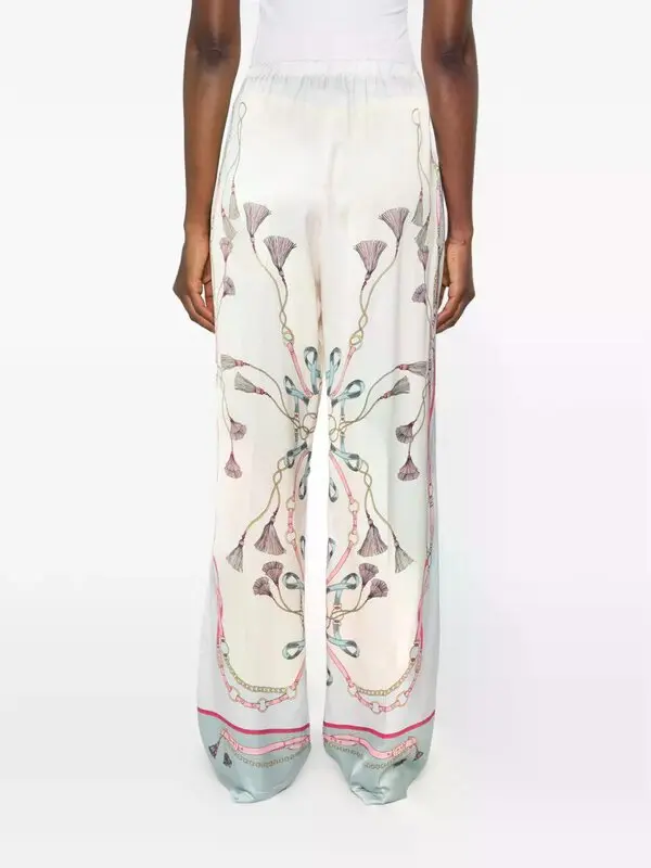 FORTE_FORTE Chain-print Palazzo Pants