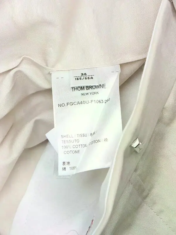 Thom Browne Cotton Suiting Pleated Skirt