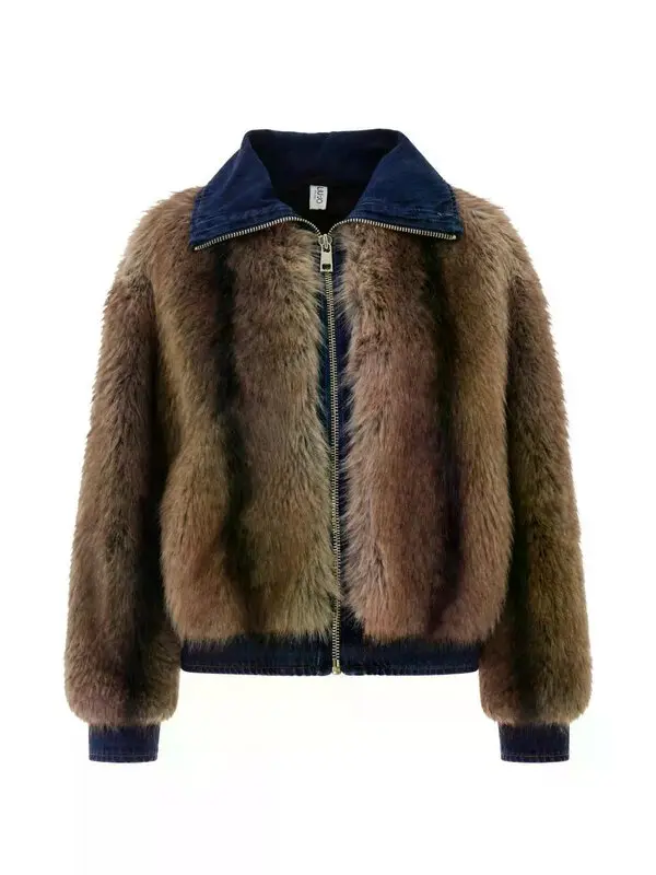 Liu Jo Faux-fur Jacket - Brown