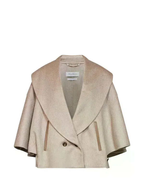 Max Mara Agalosce Shawl-collar Double-breasted Jacket - Neutrals