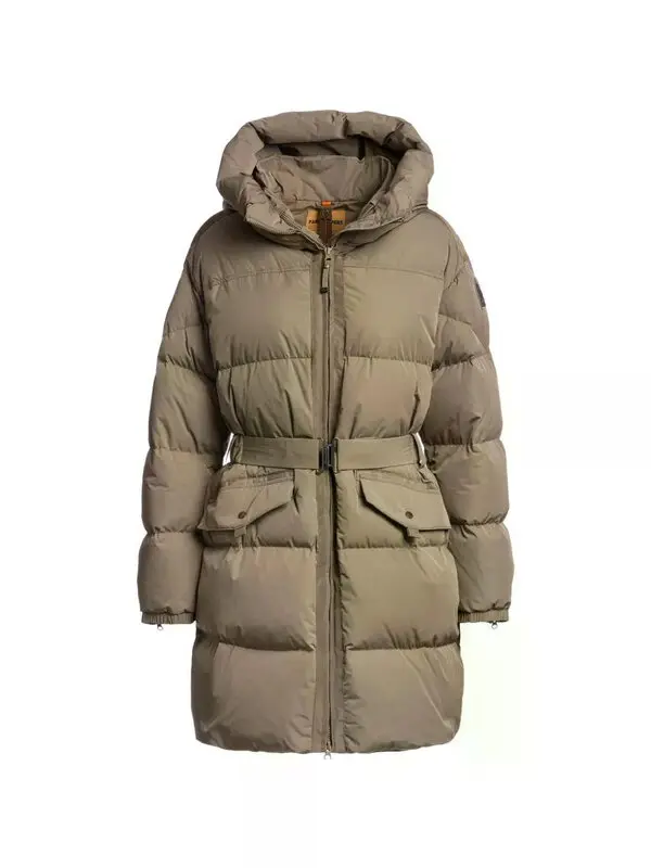 PARAJUMPERS Rosehall Belted Puffer Coat - Brown