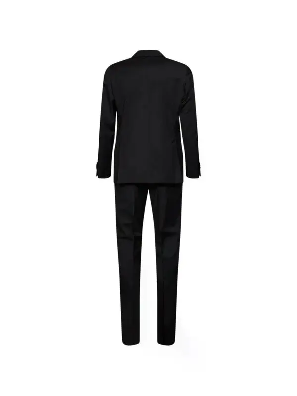 LARDINI Peak-lapel Virgin-wool Suit