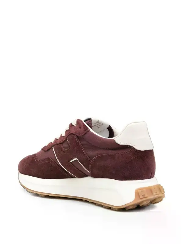 Hogan H641 Suede-panelled Sneakers - Red