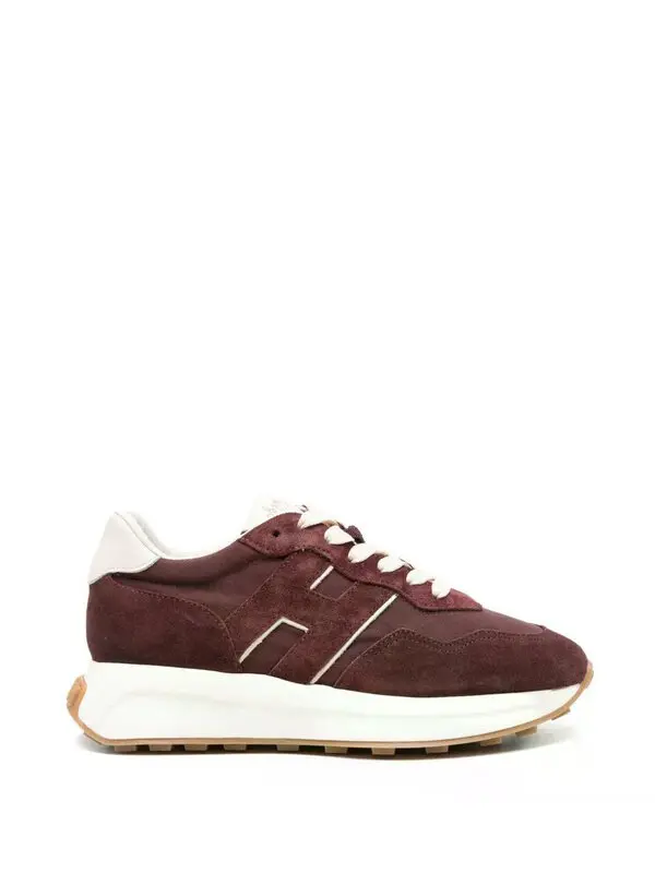 Hogan Paneled Sneakers - Red