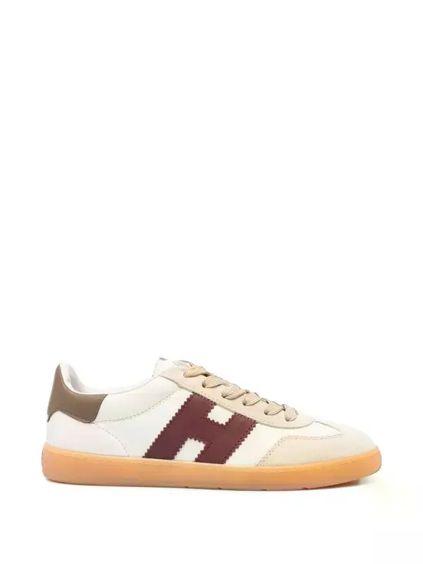 Hogan Logo-patch Panelled Sneakers - Neutrals