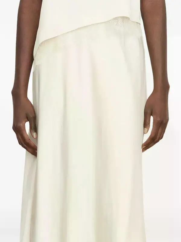 Vince Lace-trim Slip Midi Skirt