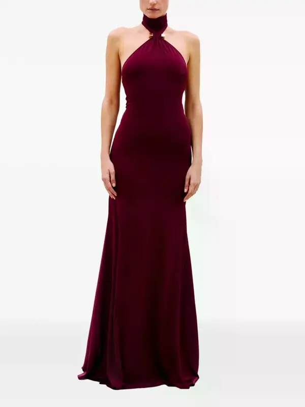 Silvia Tcherassi Halterneck Maxi Dress