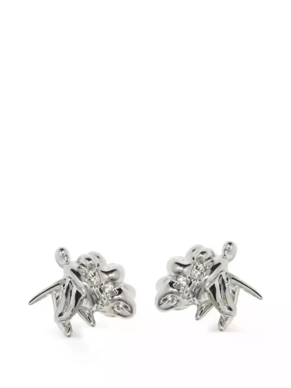 Completedworks Cubic Zirconia Statement Stud Earrings - Silver