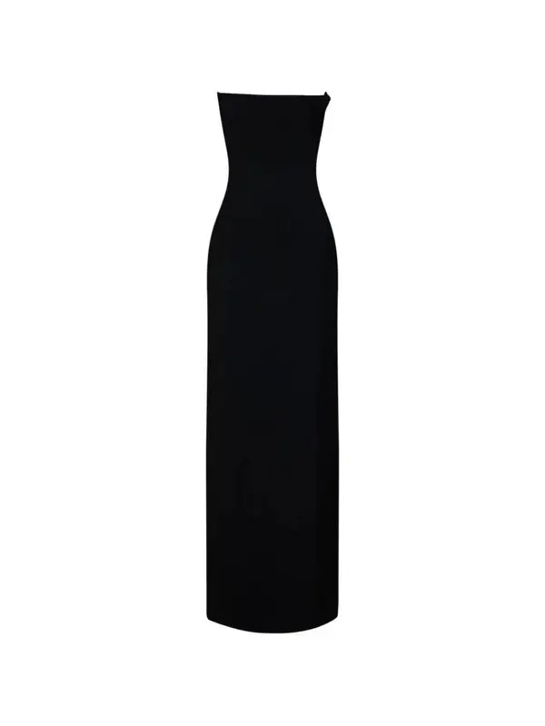 P.a.r.o.s.h Double-breasted Strapless Maxi Dress