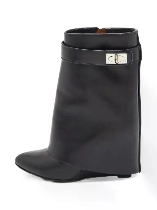 Givenchy Shark Lock Ankle Boots - Black