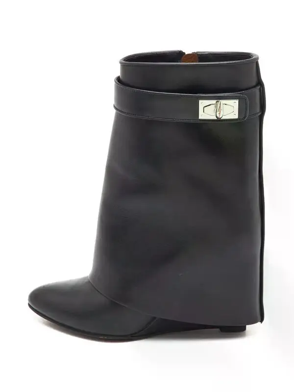 Givenchy Shark Lock Ankle Boots - Black