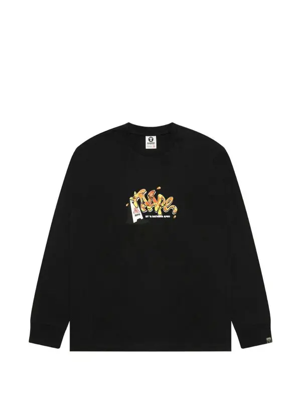 AAPE BY *A BATHING APE Aaper Long-sleeve T-shirt - Black