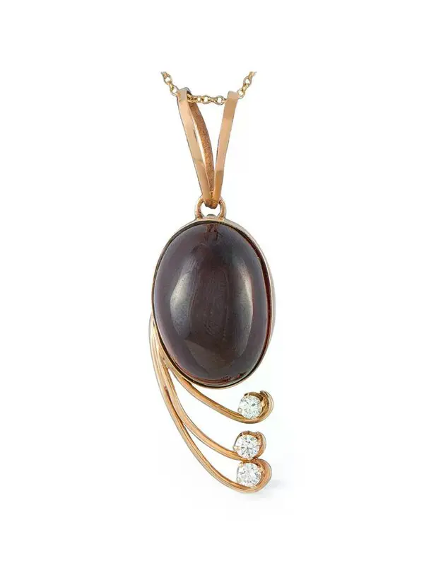 LB EXCLUSIVE Garnet And Diamond Necklace