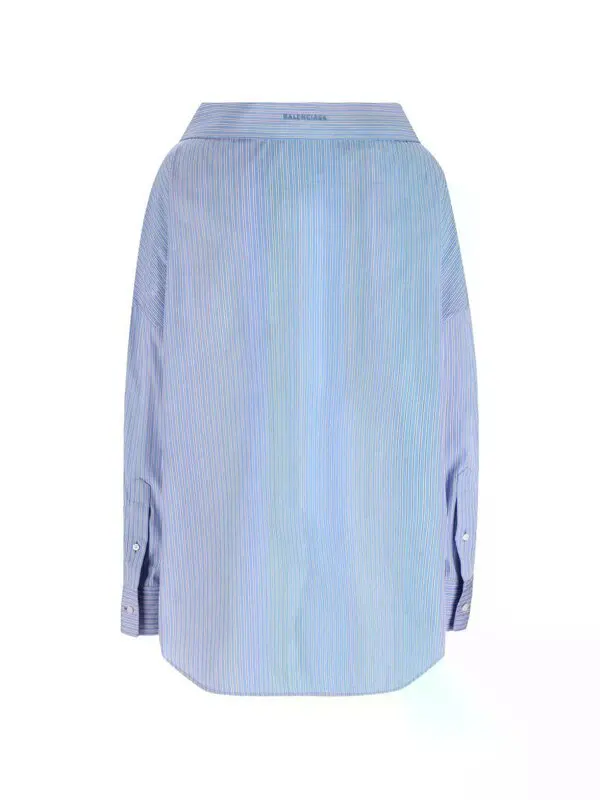 Balenciaga Swing Vertical-stripe Shirt