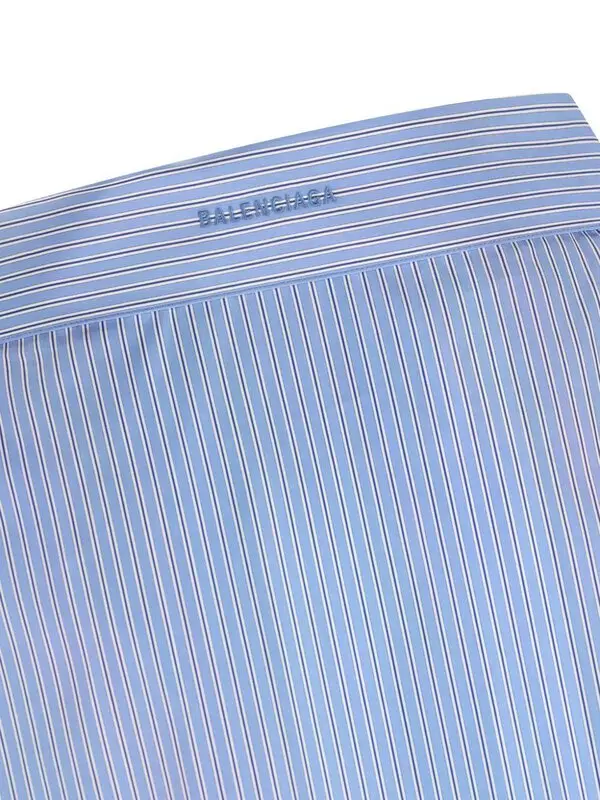 Balenciaga Swing Vertical-stripe Shirt