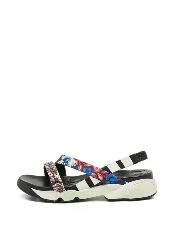 Dior Trio Fusion Sequin-embellished Sandals - Black