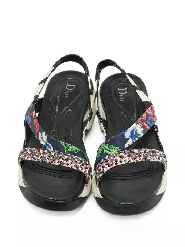 Dior Trio Fusion Sequin-embellished Sandals