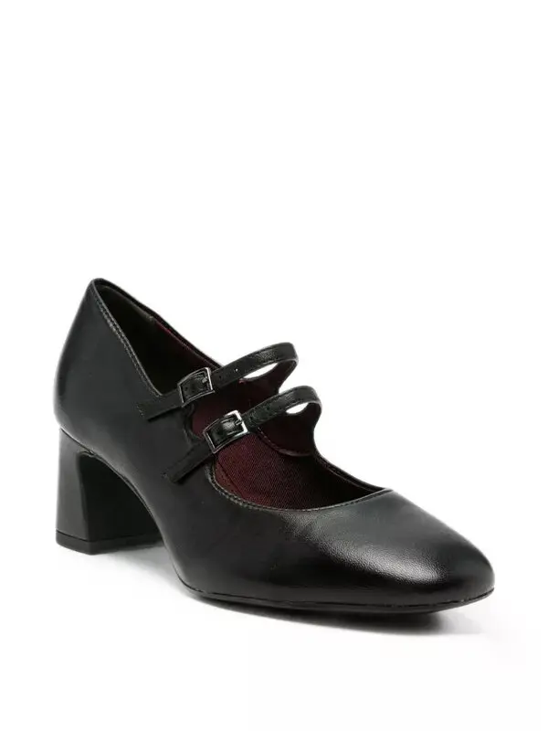 TAMARIS Double-strap Leather Pumps