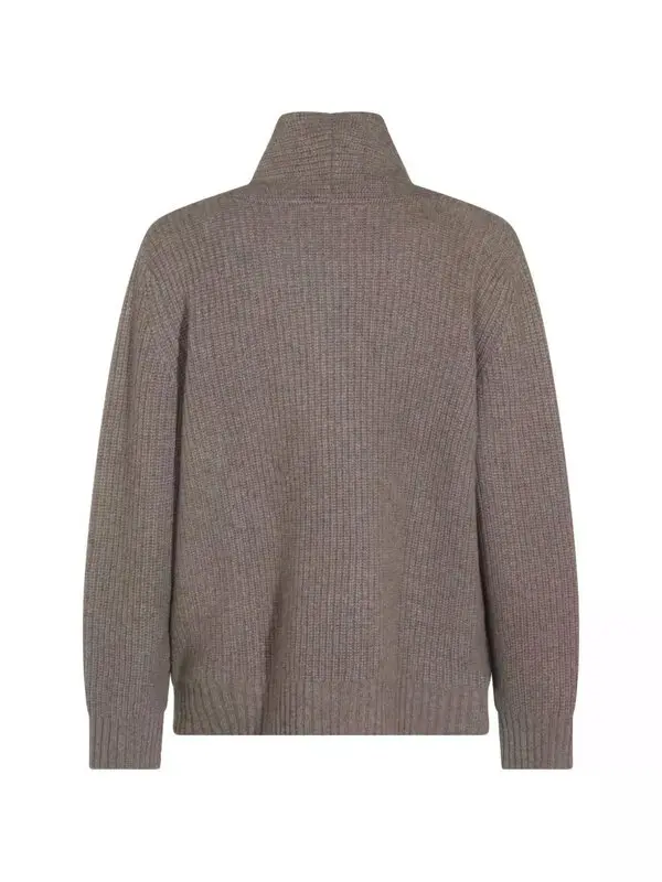 LISA YANG Double-breasted Ribbed-knit Sweater