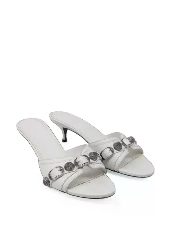 Balenciaga Cagole Leather Mules