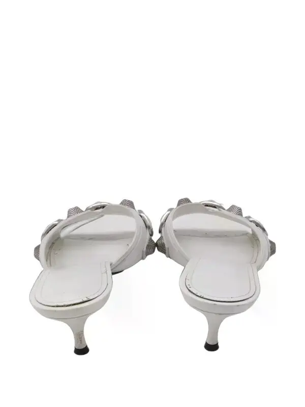 Balenciaga Cagole Leather Mules