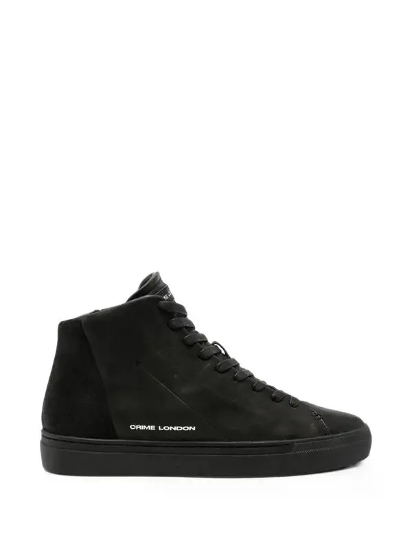 CRIME LONDON Kane High-top Paneled Sneakers - Black