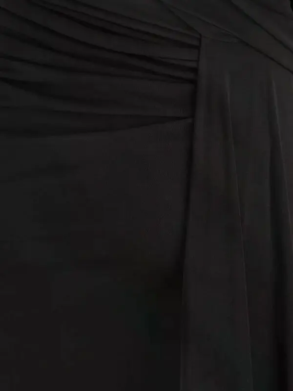 Balenciaga Draped Cut-out Midi Dress