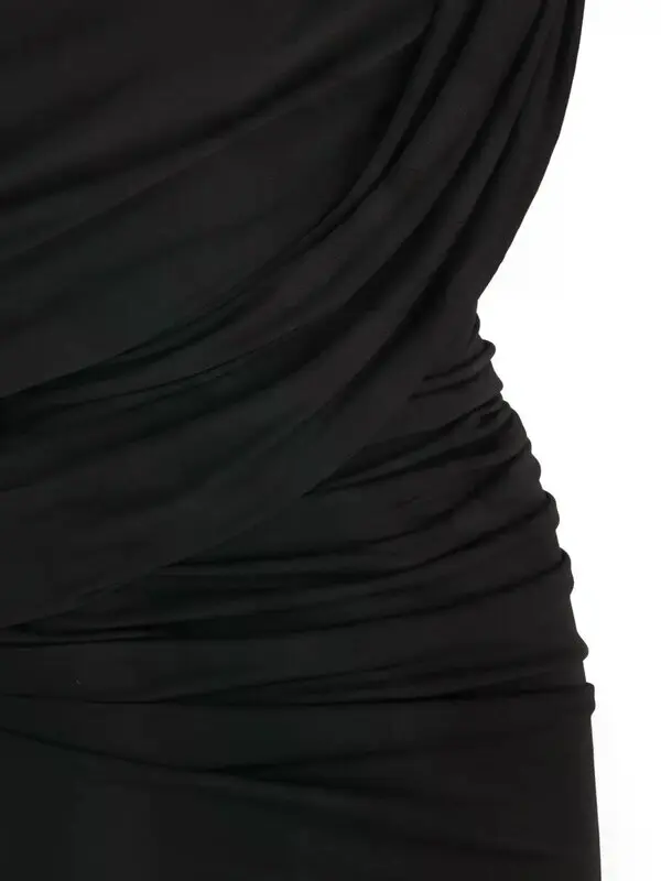 Balenciaga Draped Cut-out Midi Dress